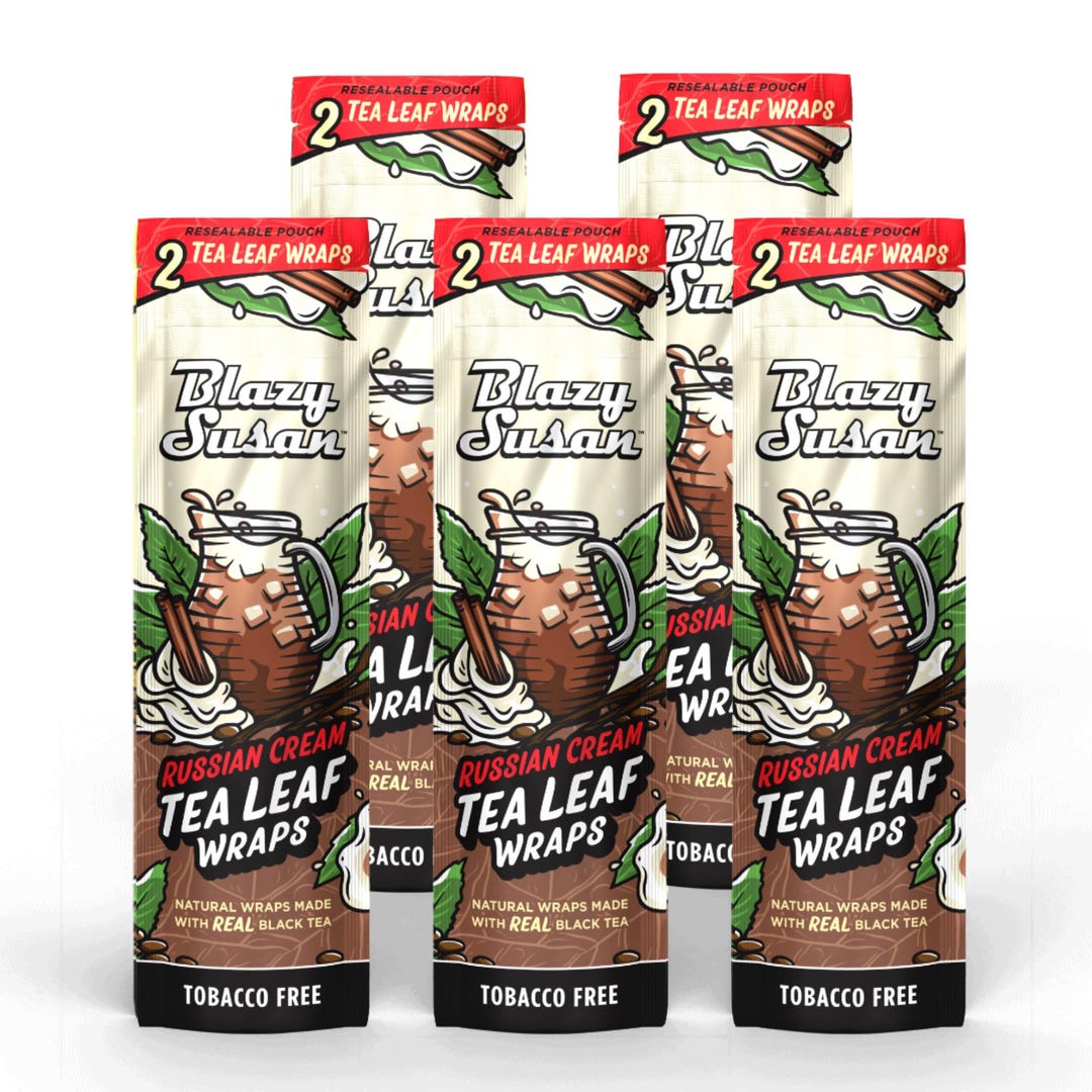 Blazy Susan Russian Cream Tea Leaf Wraps 5-pack Bundle | 2 Wraps per ...