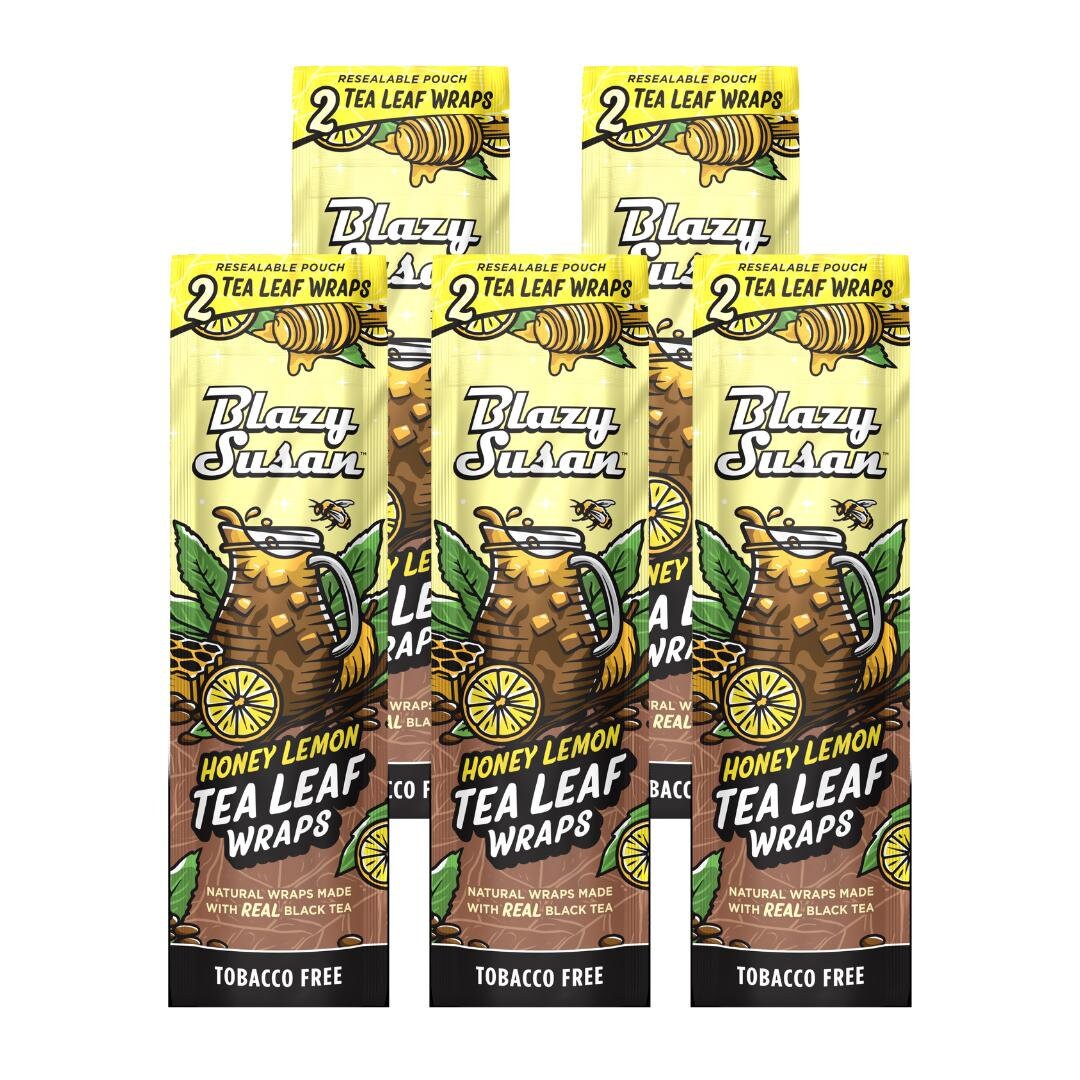 Blazy Susan Honey Lemon Tea Leaf Wraps 5-pack Bundle | 2 Wraps per Pack ...