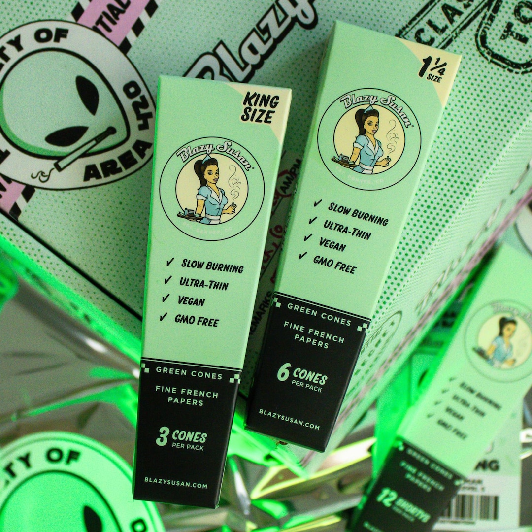 Blazy Susan Green Cones | 12 Ct Shorty, 6 Ct (1 1/4”), or 3 Ct King ...
