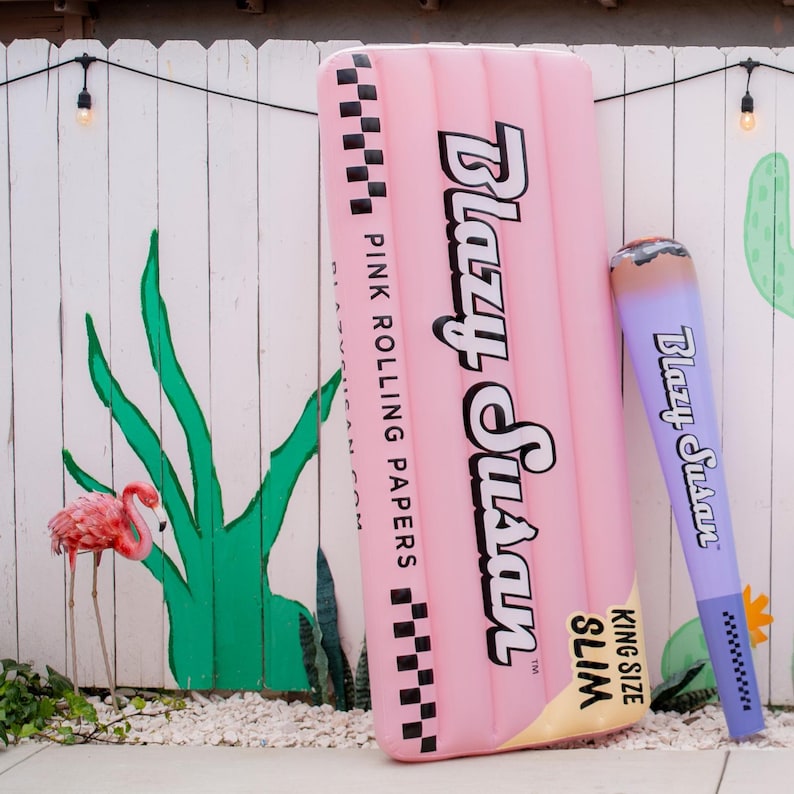 Blazy Susan Rolling Paper Inflatable, Pink or Purple | 6ft Pool Float - Etsy
