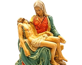 Virgin Mary Jesus Christ Pieta by Michelangelo Handmade Hand Virgin Mary Jesus Christ Pieta by Michelangelo Handmade Hand