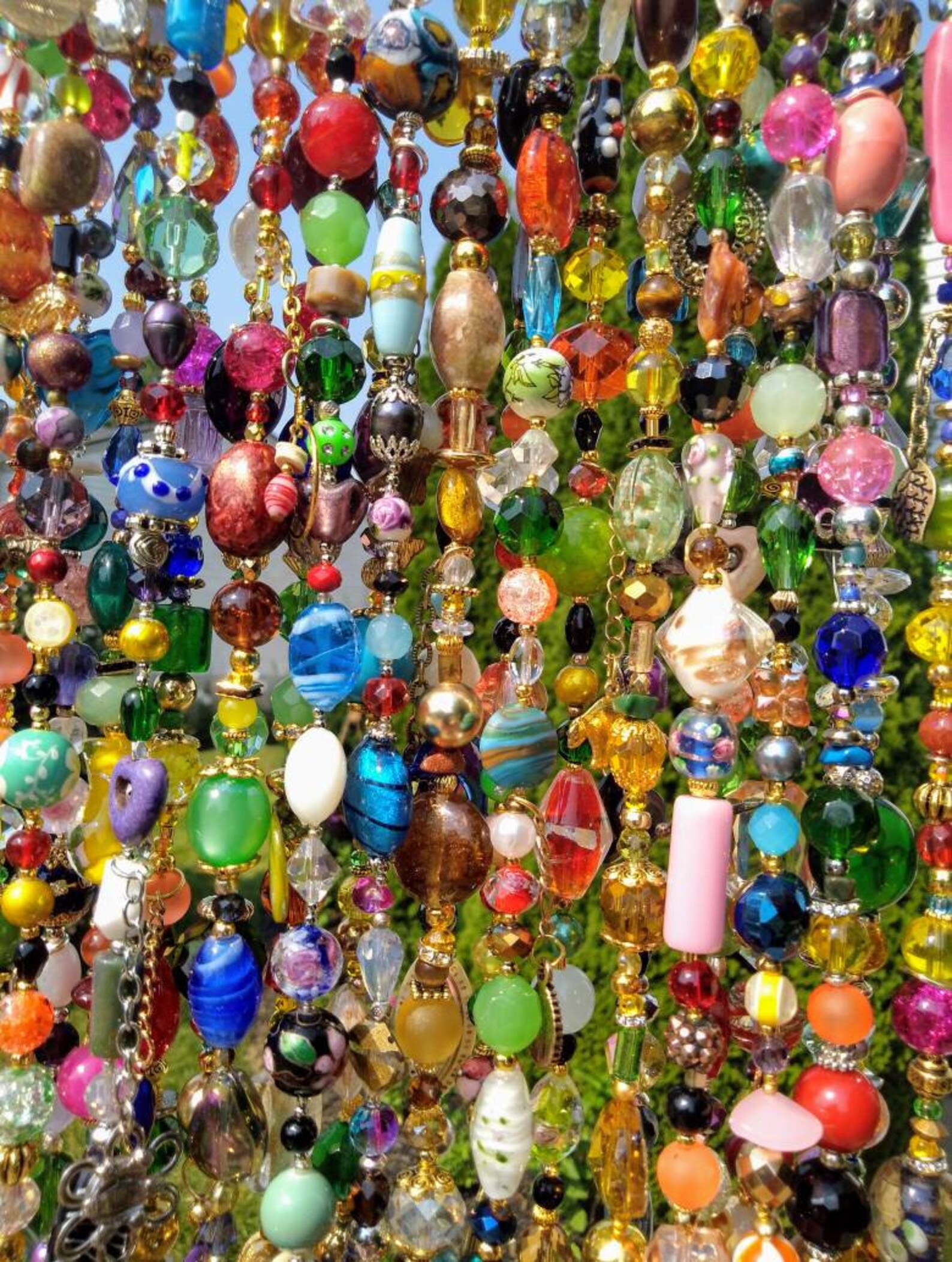 Luxurious Bohemian Premium Bead Beaded Window Sun Catcher Valance ...