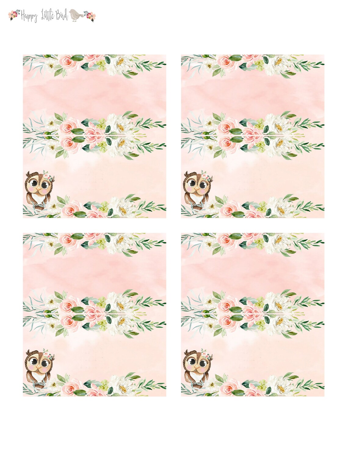 Editable Owl Food Labels Food Tents Food Tent Cards Buffet - Etsy