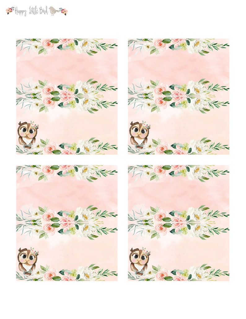 Editable Owl Food Labels Food Tents Food Tent Cards Buffet - Etsy