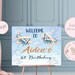 Airplane Welcome Sign Printable Sign Instant Download - Etsy