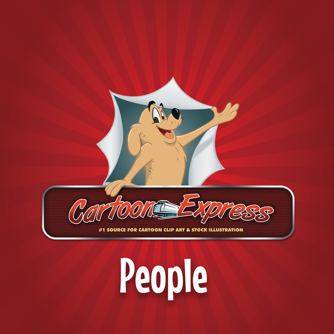 Cartoon Express Mini Collection-people - Etsy