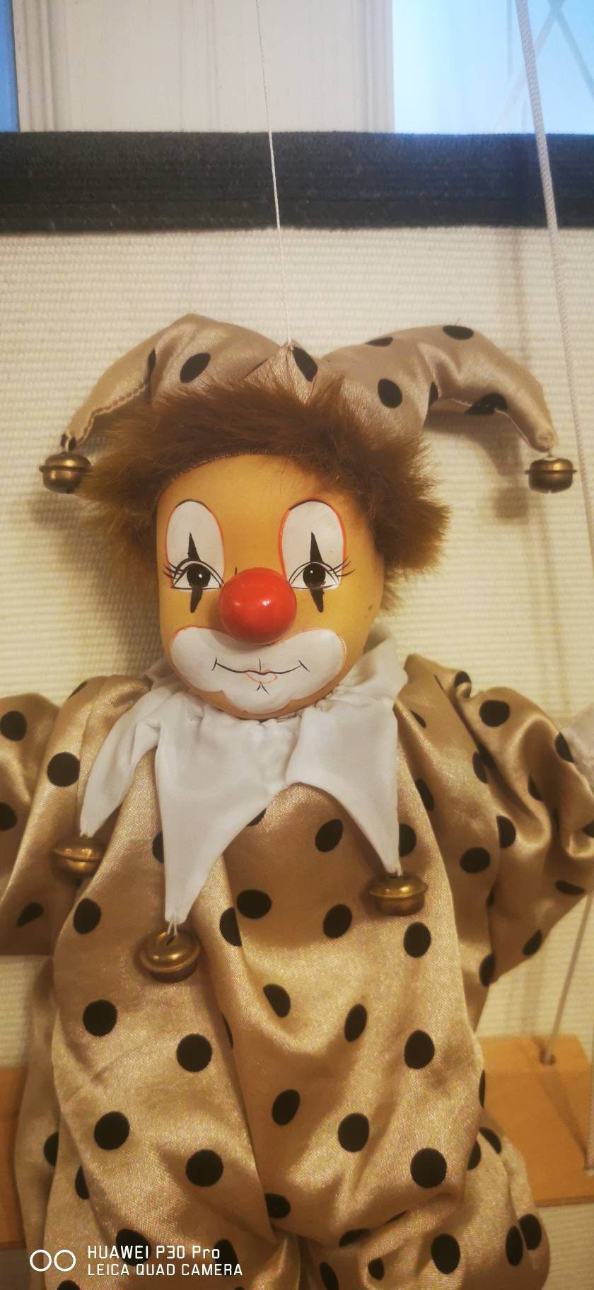 Vintage Clown on Swing, Swinging Clown, 1980's, Porcelain Face ...