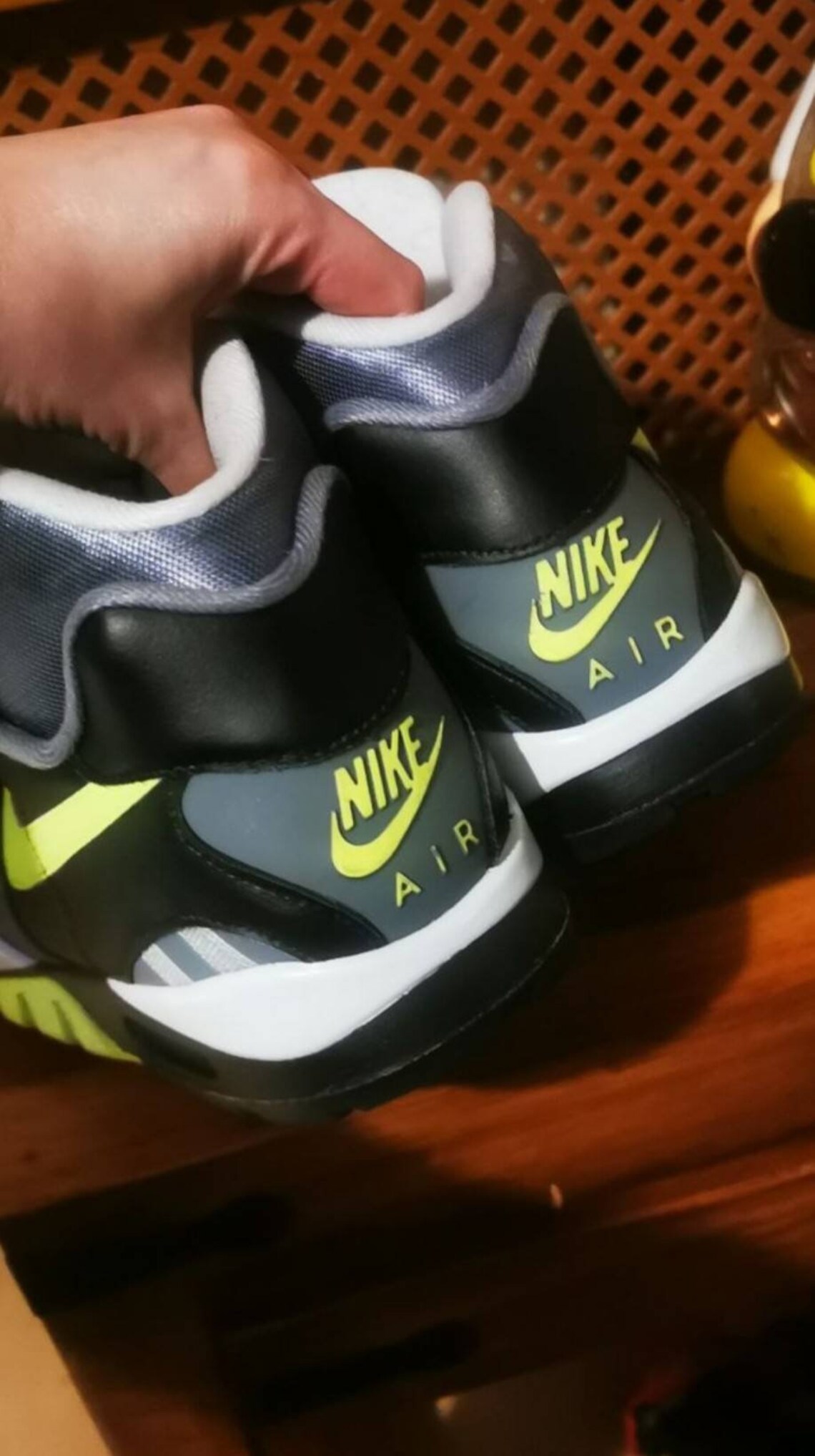 Nike Air SCII High Trainers - Black /grey-volt, Pure Platinum, Mens ...
