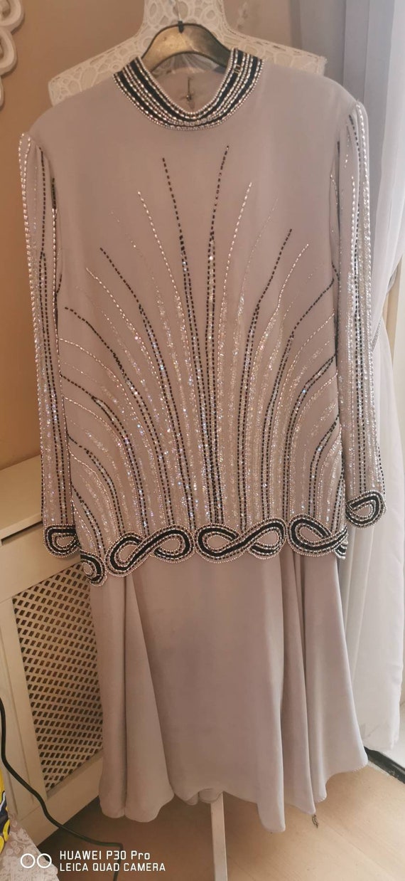 Vintage Jack Bryan Dress/suit2 Piece Setlight Grey - Etsy