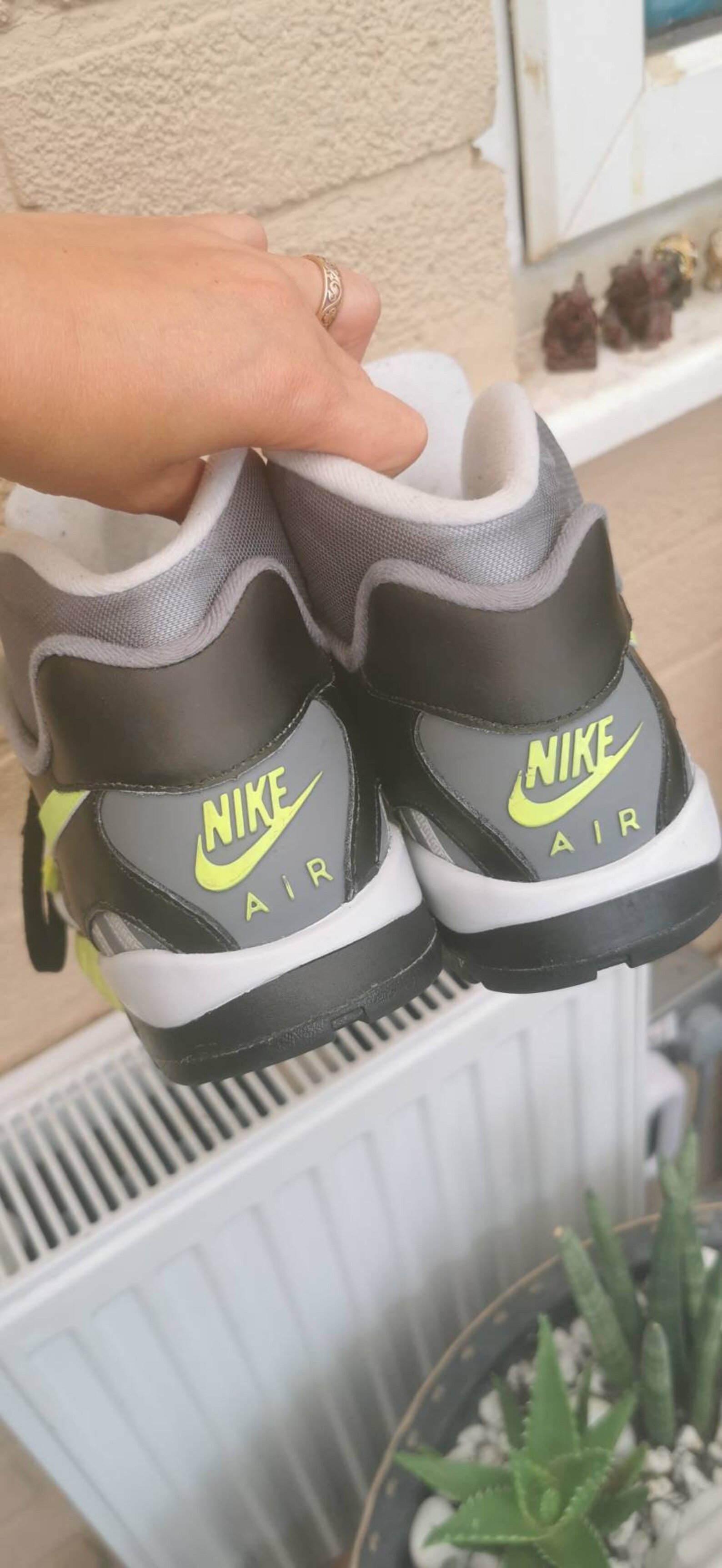 Nike Air SCII High Trainers - Black /grey-volt, Pure Platinum, Mens ...