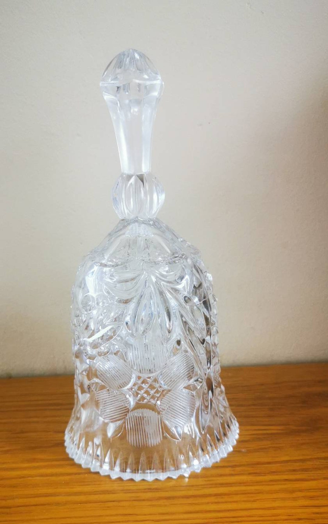 Vintage Lead Crystal Hand Bell, Made in Western Germany, 1960's ...