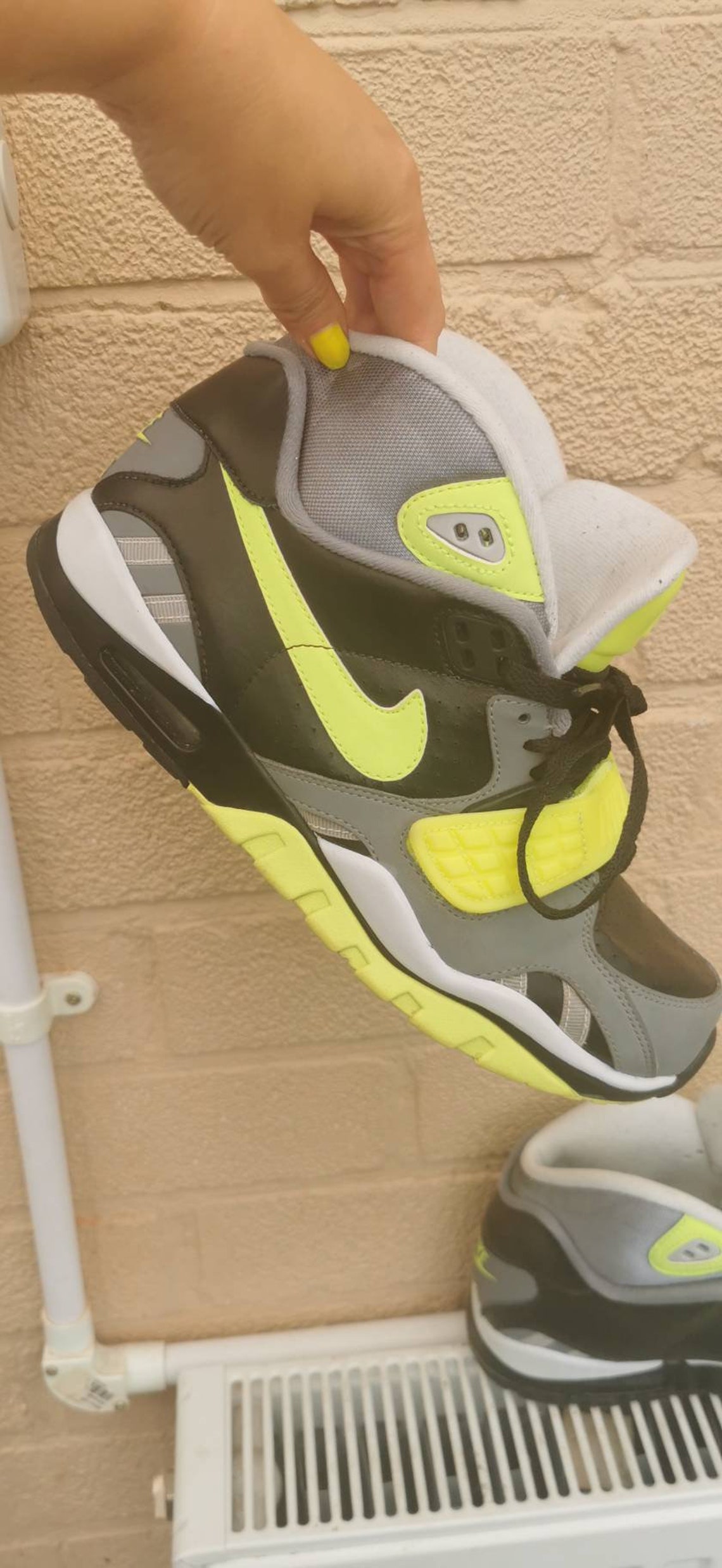 Nike Air SCII High Trainers - Black /grey-volt, Pure Platinum, Mens ...