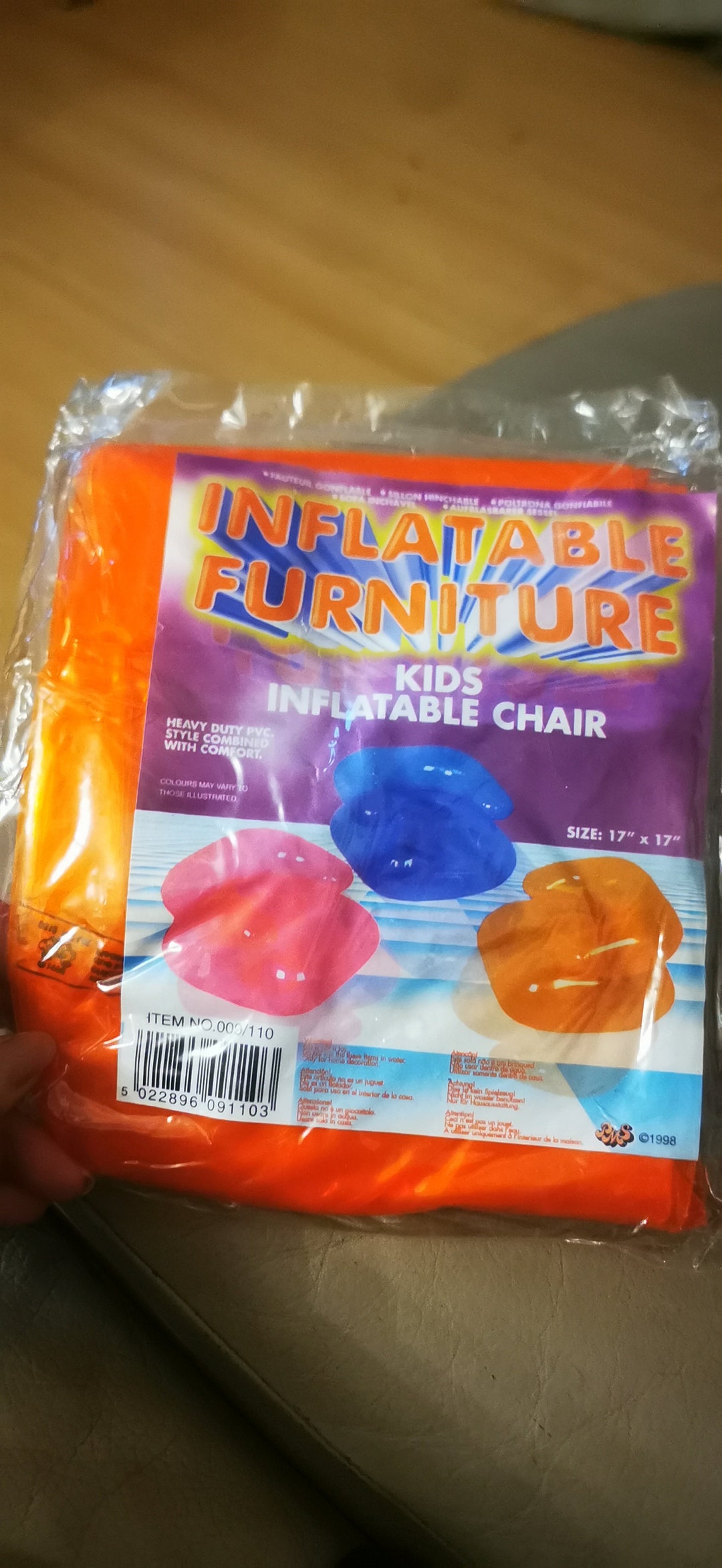 Inflatable Kids Chair,90's Party Decor, Nostalgic,memories,1998's Neon ...