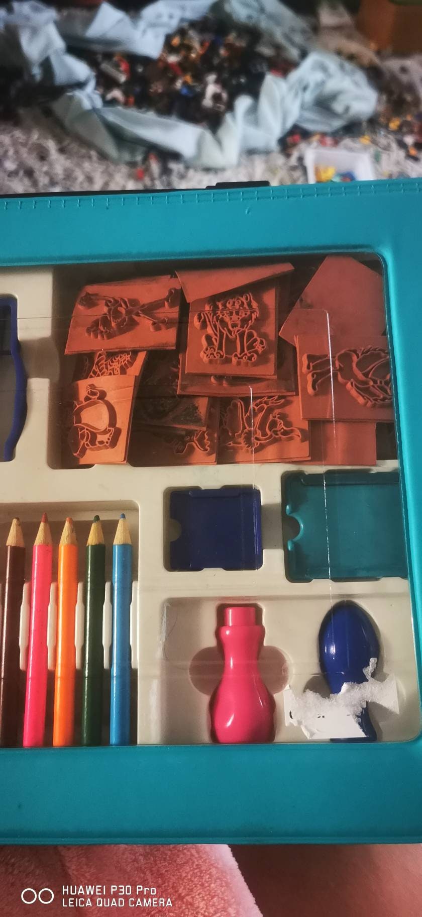 Retro Educational Rubber Stamp Set, in the Case, Kids Crafts ...