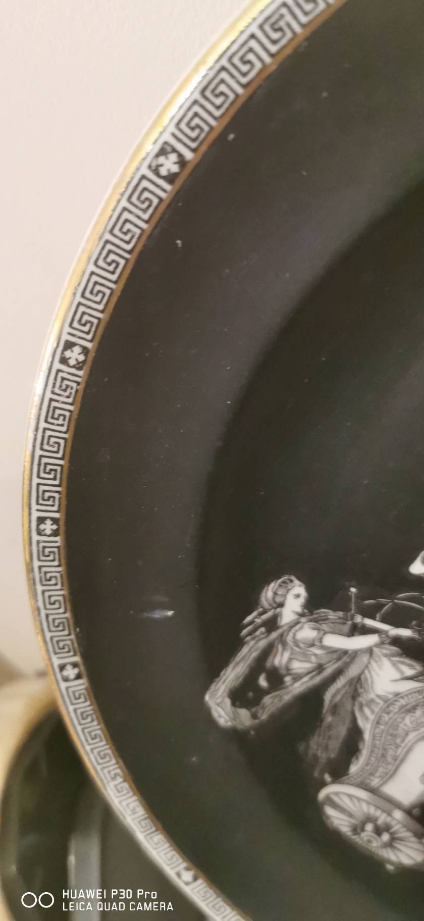 Antique Rare Adams Pottery Collectable Plateblack Matt - Etsy