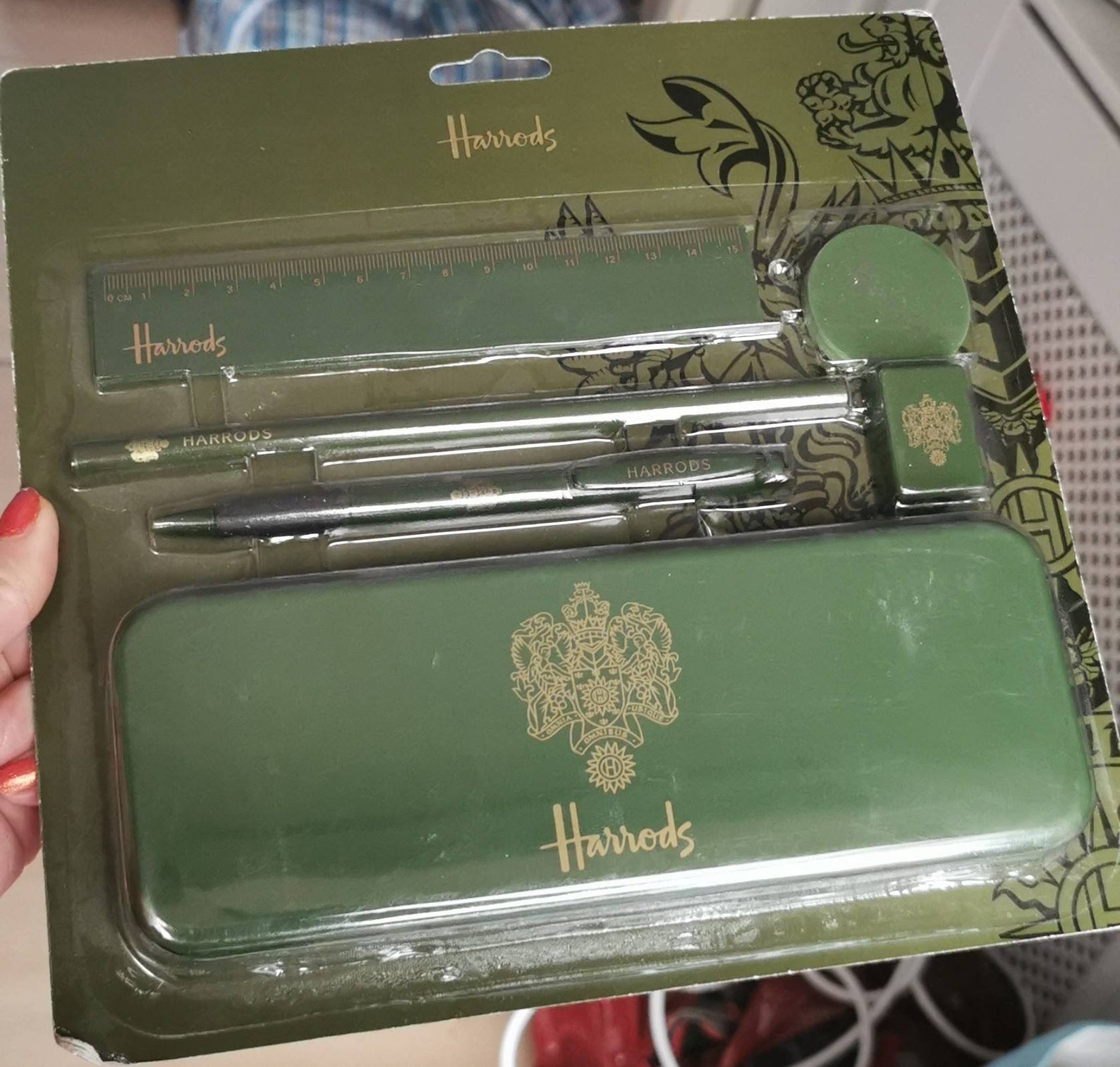 Harrods Stationary Set,gift Set, Harrods Knithsbridge,gift Tin,pencil ...