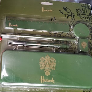 Harrods Stationary Set,gift Set, Harrods Knithsbridge,gift Tin,pencil ...