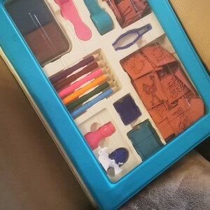 Retro Educational Rubber Stamp Set, in the Case, Kids Crafts ...
