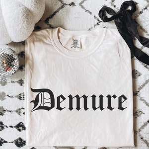 Demure Comfort Colors Aesthetic Fall Outfits Christmas Shirt Trendy ...