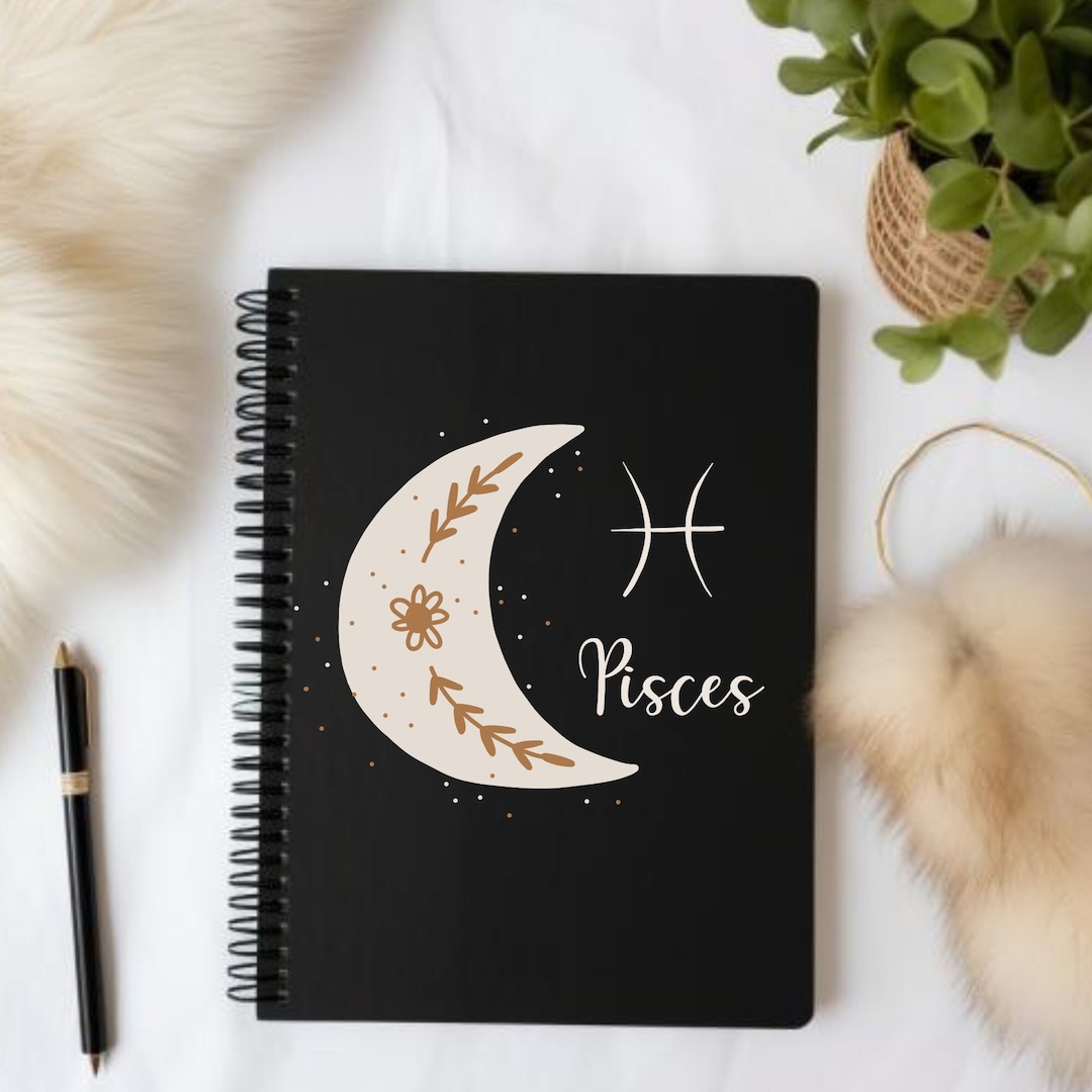 Pisces Zodiac Journal, Pisces Notebook, Pisces Gift Ideas, Pisces ...