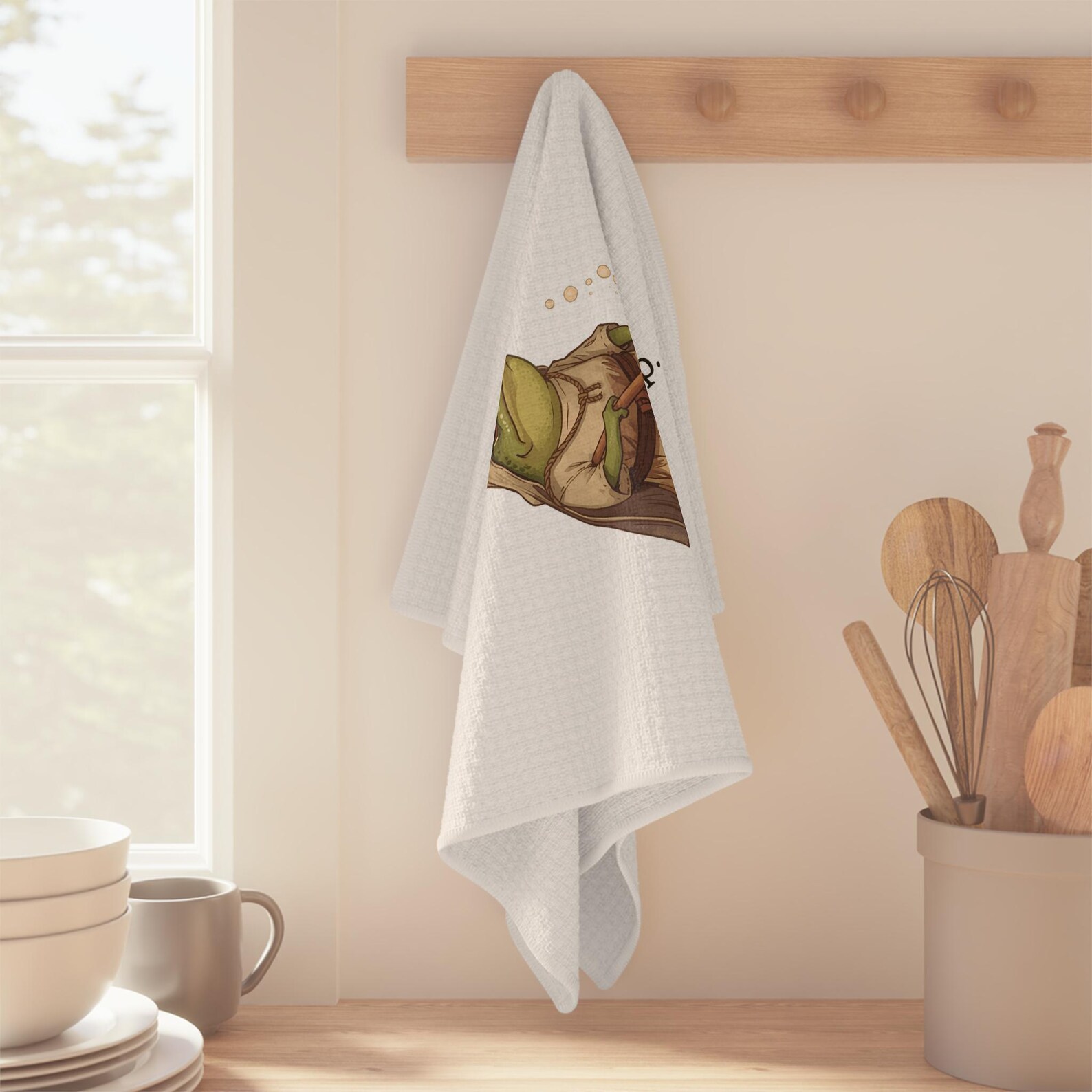 Medieval Frog Kitchen Towel - Etsy