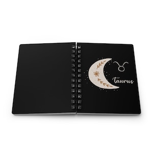Taurus Zodiac Journal, Taurus Notebook, Taurus Zodiac Gift, Witchy ...