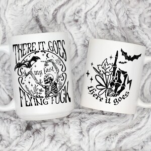 There It Goes My Last Flying Fk, Skeleton Coffee Mug, Halloween Mugs ...