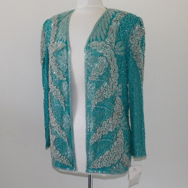 Beaded Silk Jacket - Etsy