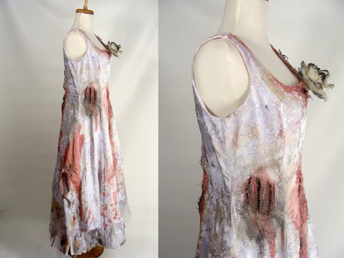 Bloody Zombie Prom Queen Costume Dress. Bridesmaid Corpse - Etsy