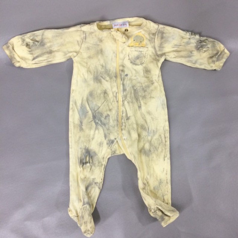 Infant Baby Boy Zombie Halloween Costume. Zom-baby Onesie Yellow ...