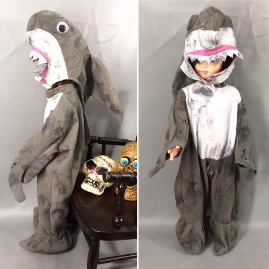 6-12 Mos. ZOMBIE SHARK Baby Girl or Boy. Distressed Post - Etsy
