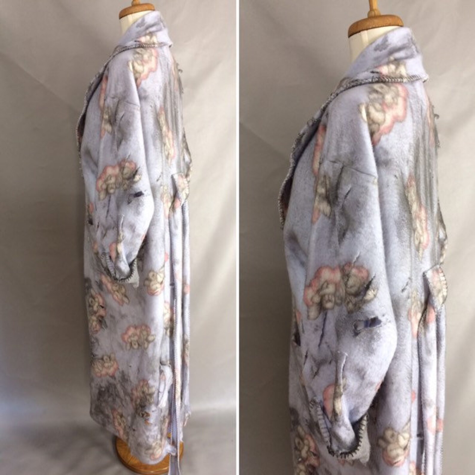 Distressed Housecoat Robe. Post Apocalyptic Wasteland Zombie - Etsy