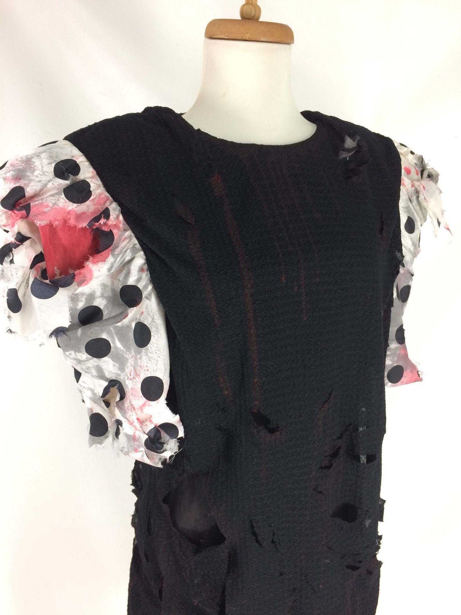 80s Zombie Prom Party Dress Halloween Costume. Bloody Trashed Bubble ...