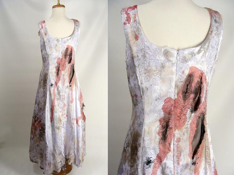 Bloody Zombie Prom Queen Costume Dress. Bridesmaid Corpse - Etsy