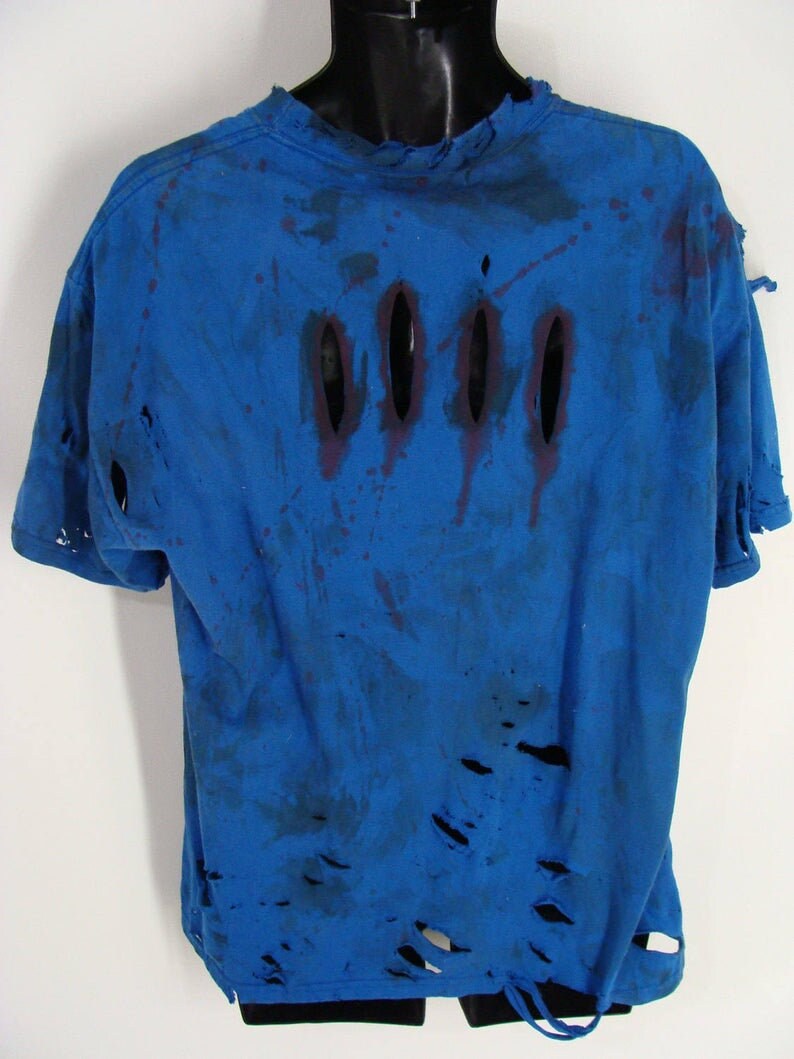 MIGHTY MOUSE Bloody Zombie Super Hero Shirt Halloween Costume - Etsy