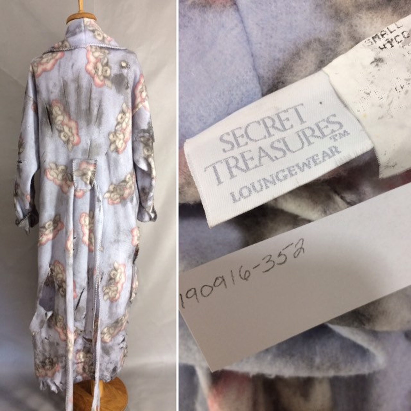 Distressed Housecoat Robe. Post Apocalyptic Wasteland Zombie - Etsy