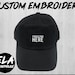 Black Personalized Embroidered Dad Hat | Design Your Own Unstructured ...