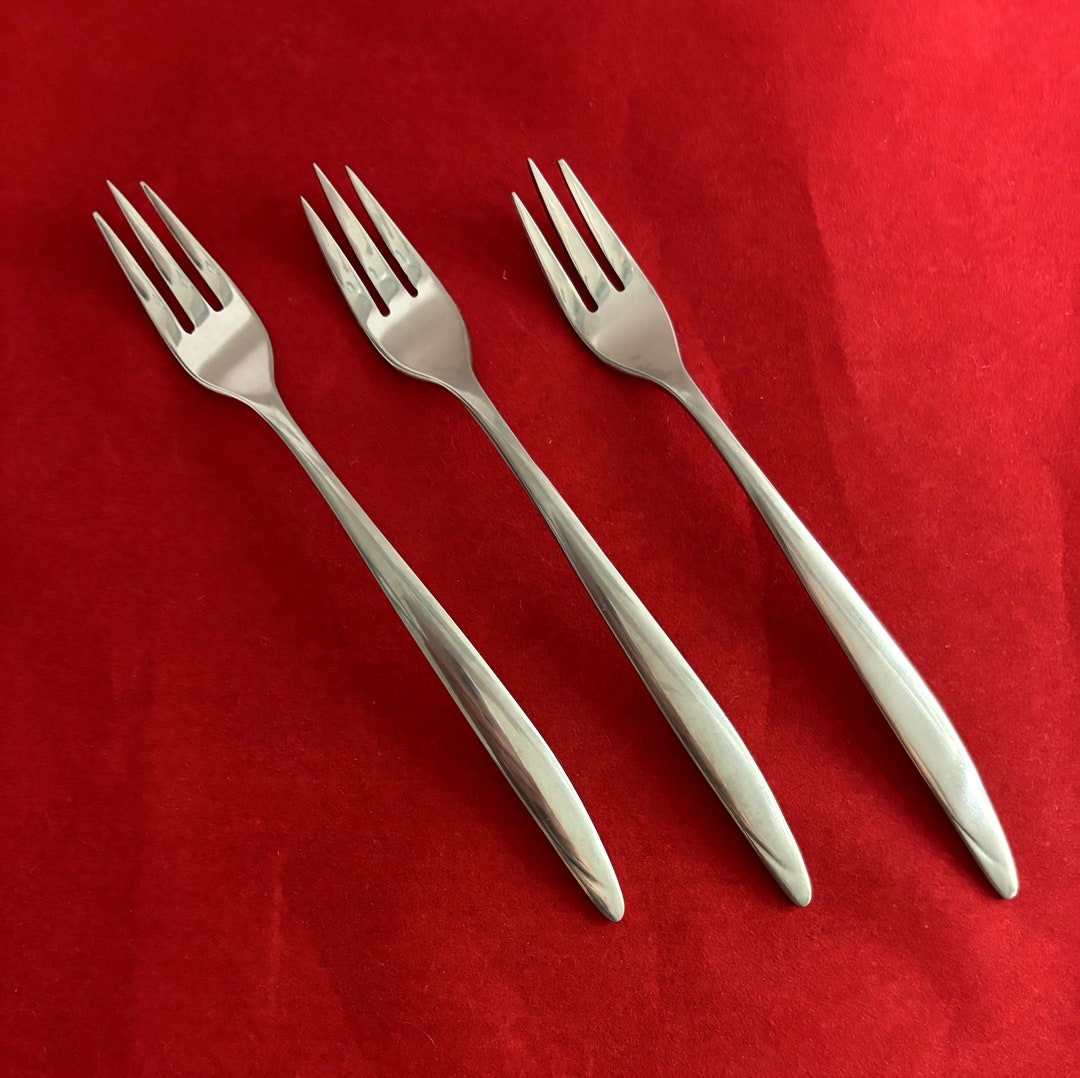 Set of 3 Vintage Gorham Stegor SPIRAL Stainless Seafood / Cocktail ...