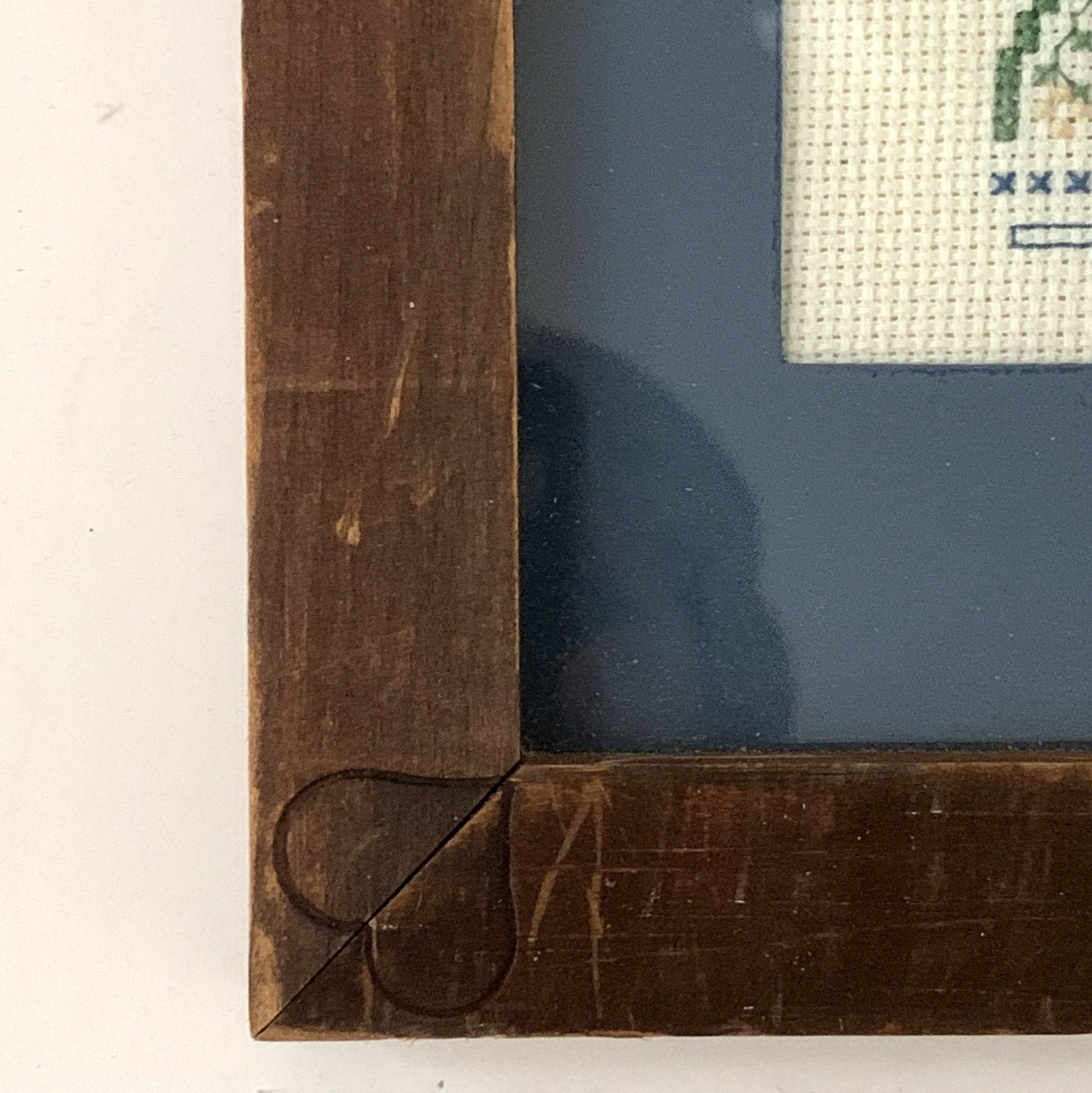 Vintage 1989 Framed Cross Stitch Sampler Welcome Friends 9.5x11.5 - Etsy