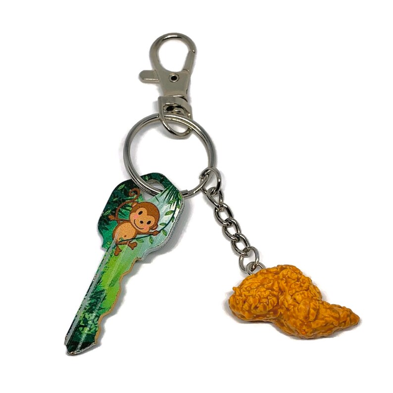 Crispy Chicken Wing Keychain Foodie Gift - Etsy
