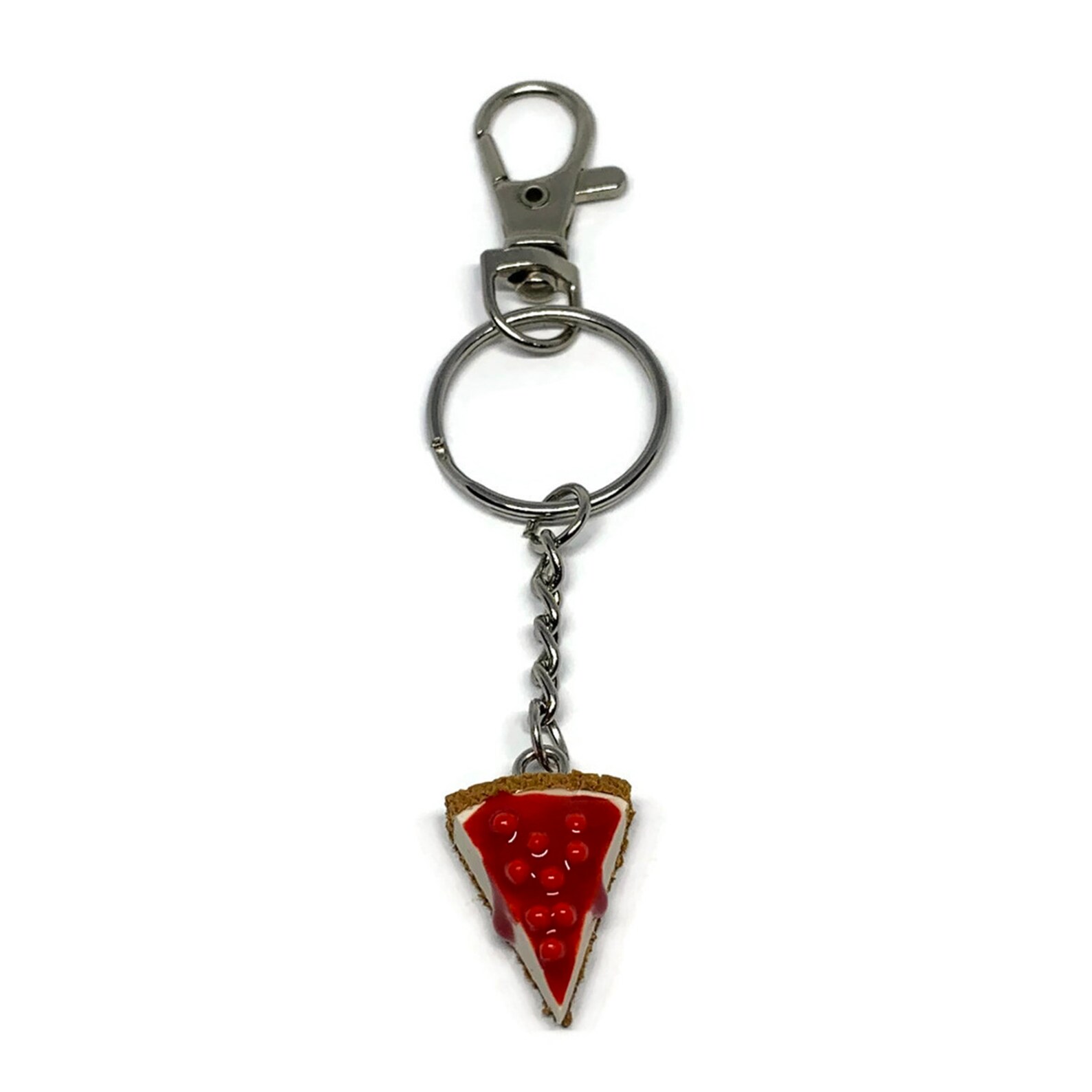 Cherry Cheesecake Keychain Gift for Foodie Food Keychain - Etsy