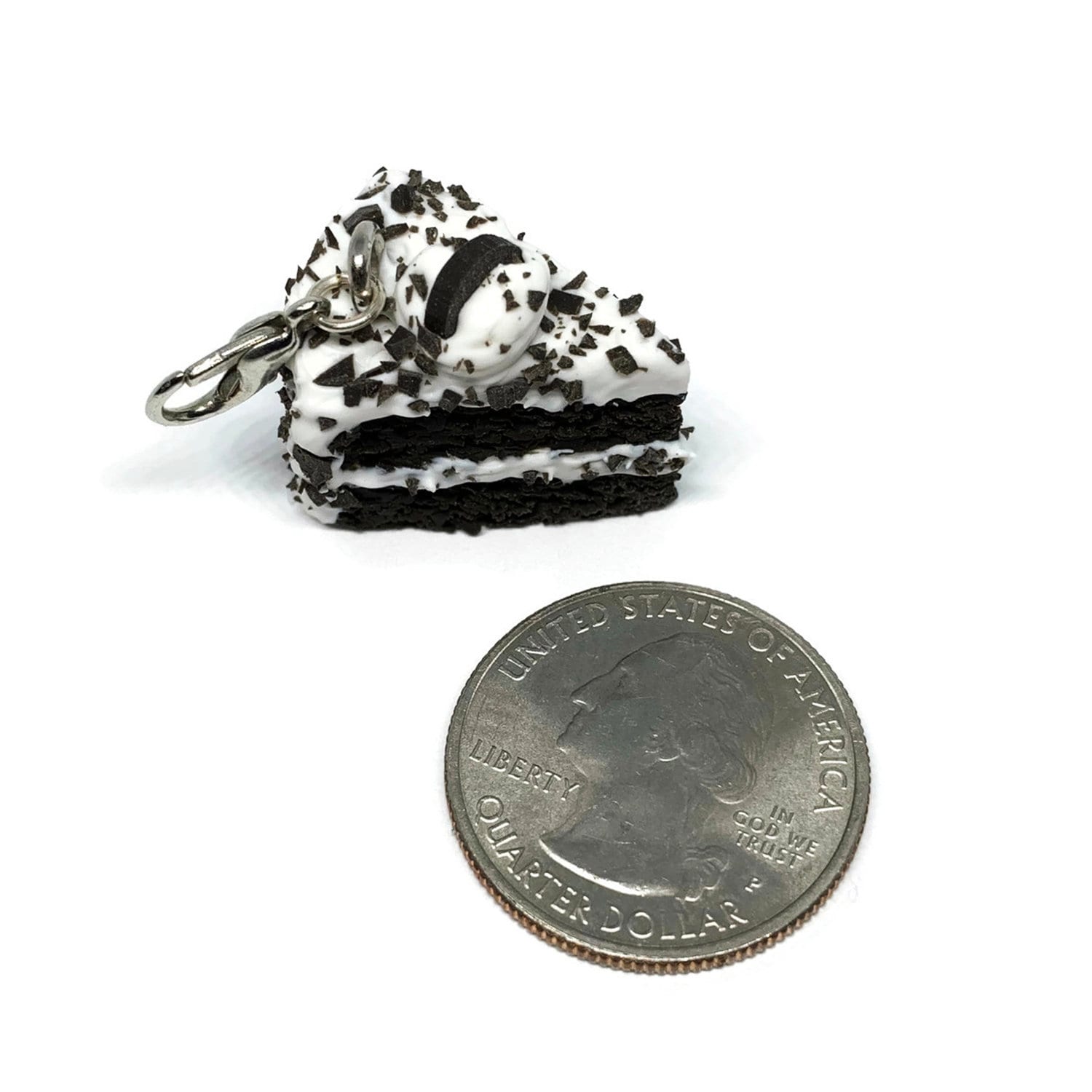 Cookies N Cream Cake Charm Food Jewelry Foodie Gift | Etsy