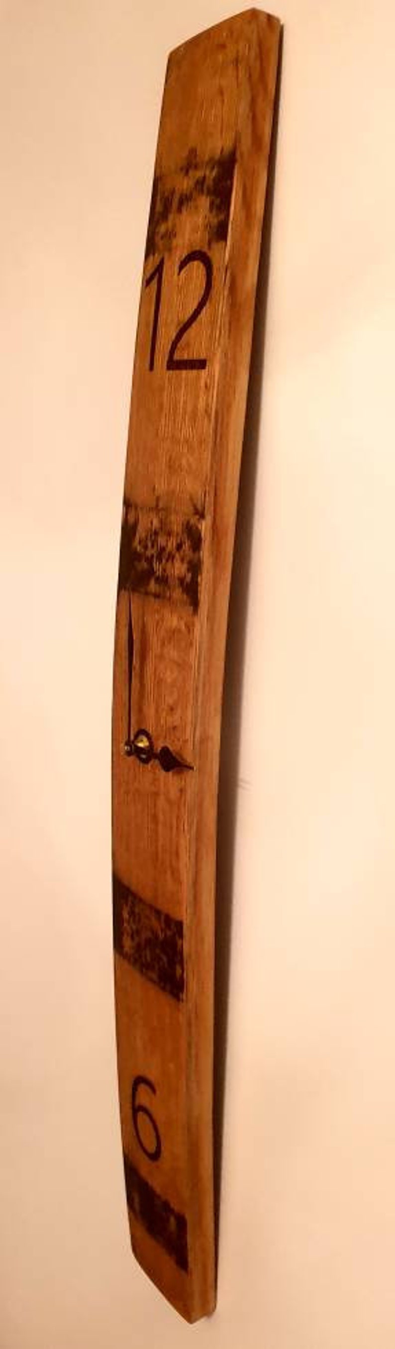 Wall Clock Solid Oak Whisky Barrel Stave Wall Clock - Etsy UK