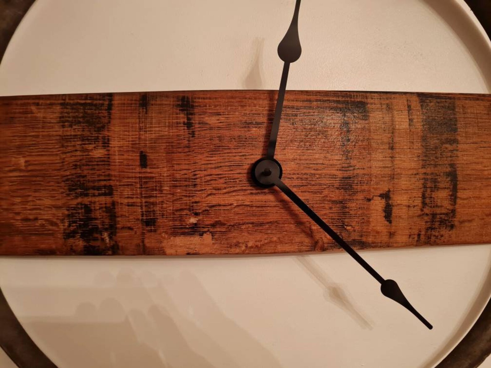 Whiskey Barrel Ring Clock Whisky Barrel Hoop Clock Large | Etsy