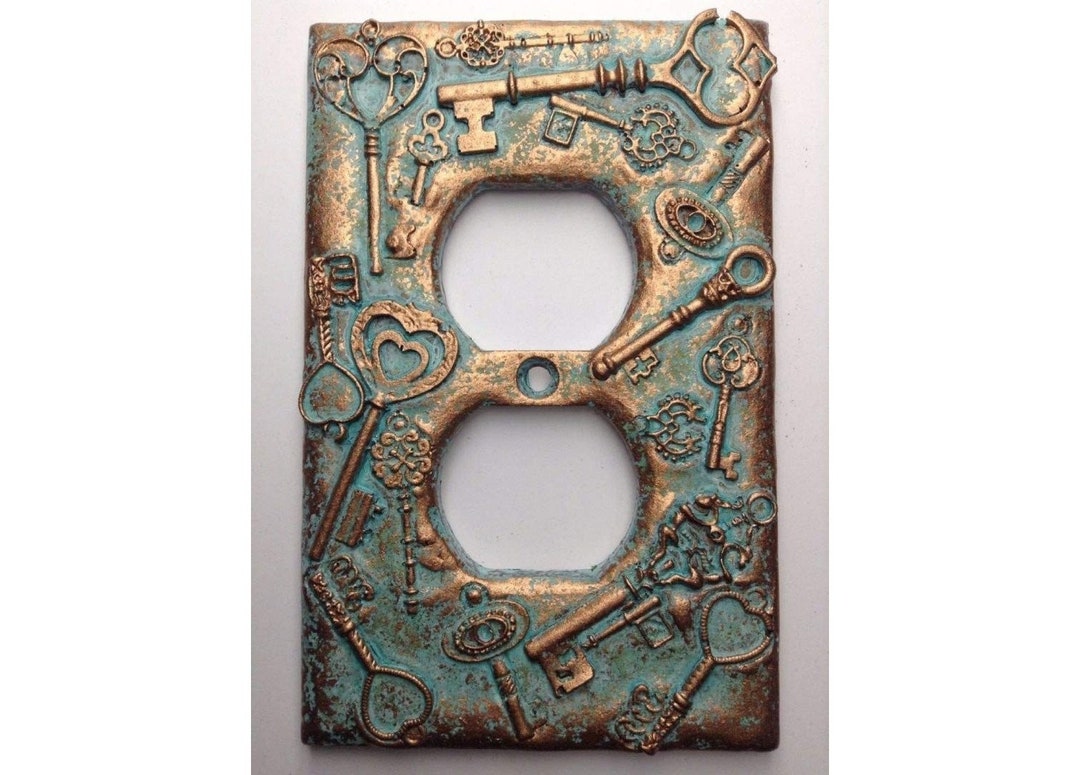 Keys steampunk Outlet Cover aged - Etsy