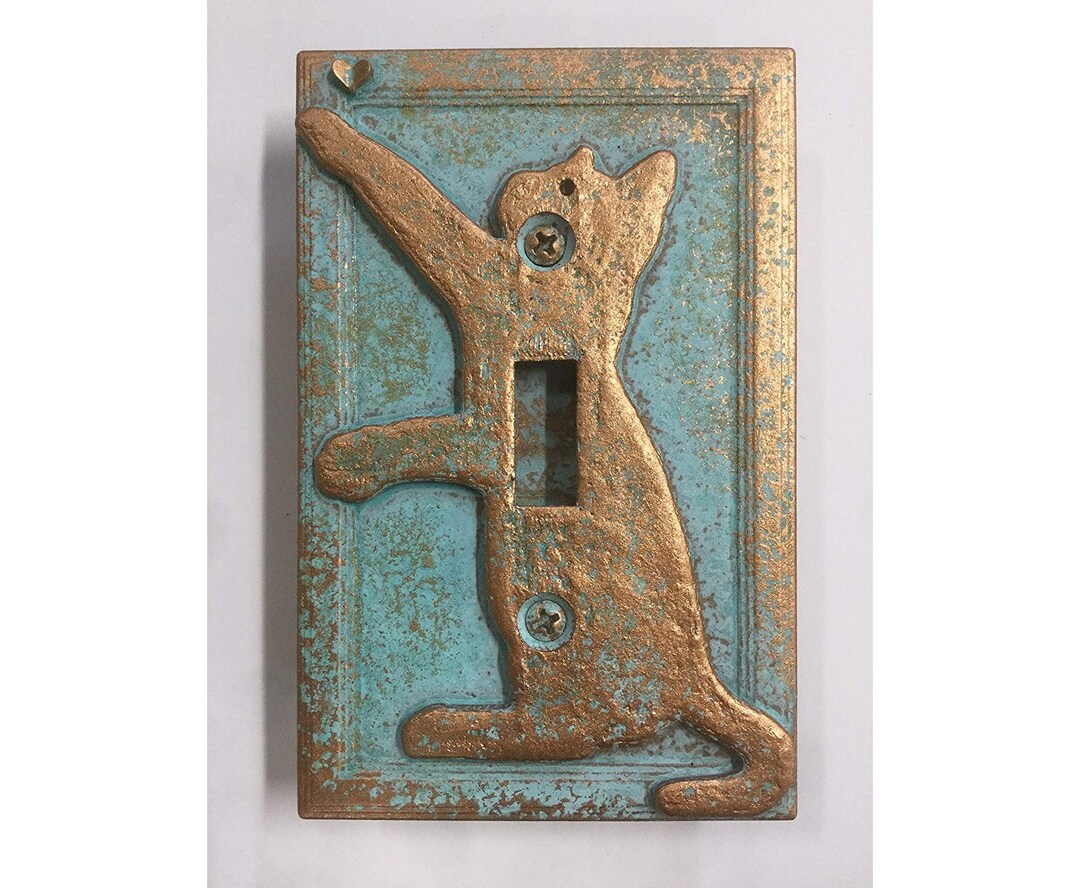 Cat/kitten Light Switch Cover aged - Etsy