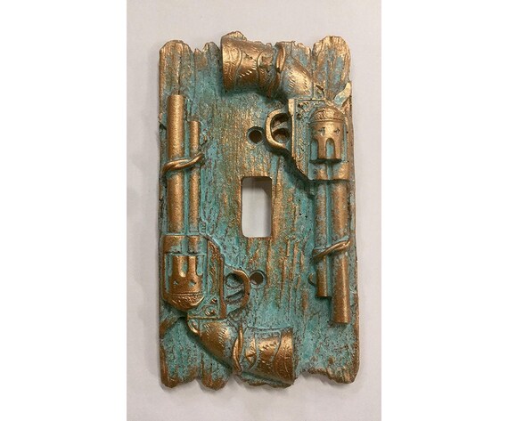 Pistols/guns Light Switch Cover aged | Etsy