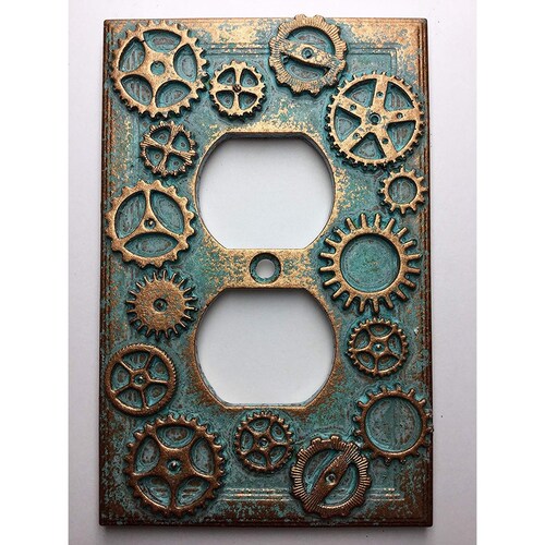 Keys steampunk Outlet Cover aged - Etsy