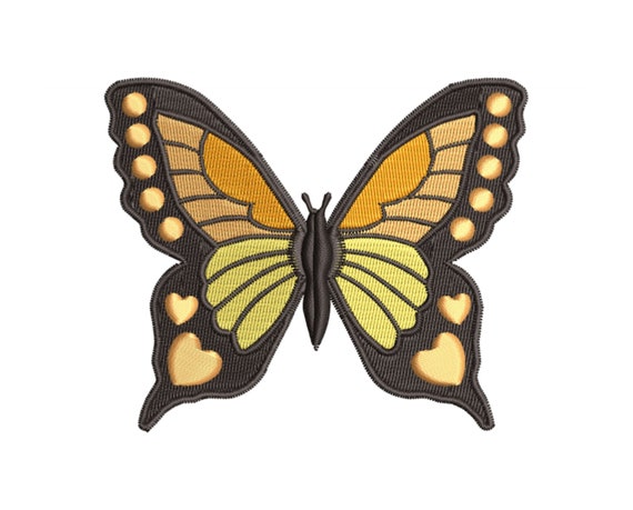 Butterfly Embroidery Design 5 SIZES Dst Exp Hus Jef Jpx Pes | Etsy