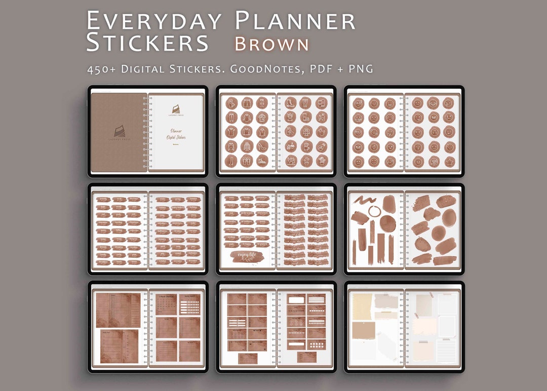 Everyday Life Digital Planner Stickers - Daily Planner Stickers - Pre ...